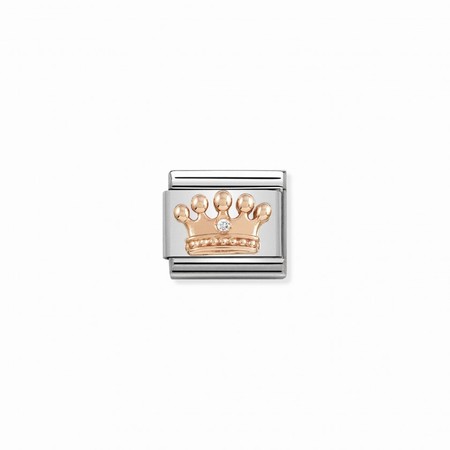 Nomination Rose Gold Pink Princess Crown Composable Charm - McCloys ...