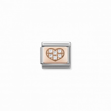 Nomination Rose Gold CZ Wing Composable Charm - McCloys Jewellery