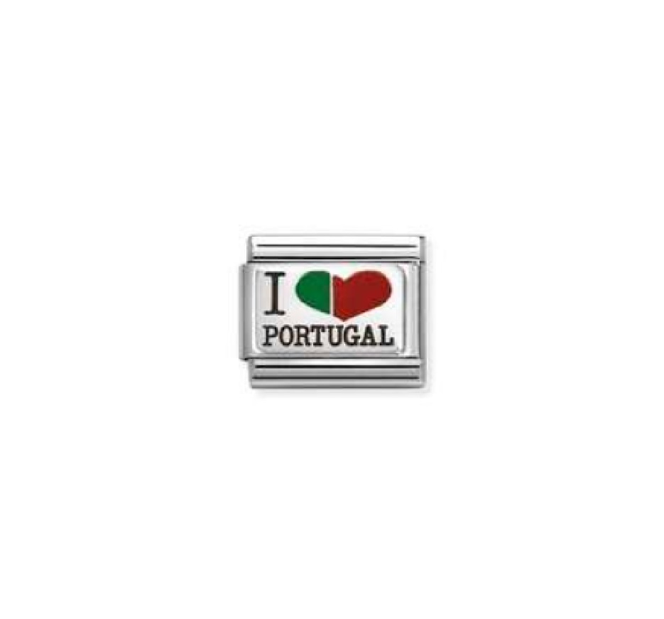 Nomination Silver I Heart Portugal Composable Charm - McCloys Jewellery