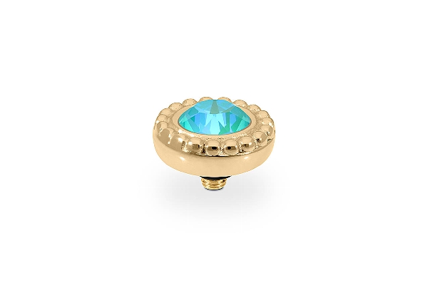 Qudo Gold Topper Ghiare 11mm - Laguna Delite - McCloys Jewellery