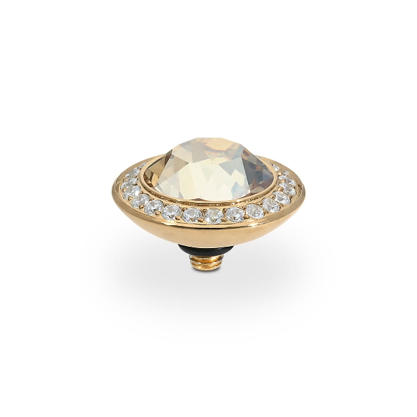 Qudo Gold Topper Tondo Deluxe 13mm - Golden Shadow - McCloys Jewellery