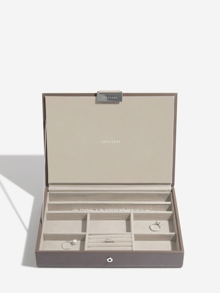 Stackers Classic Jewellery Box Lid - Mink - McCloys Jewellery