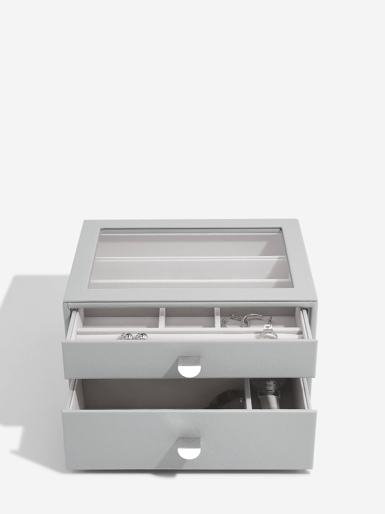 Stackers Classic Display Drawer Jewellery Box Set of 2 - Pebble Grey ...
