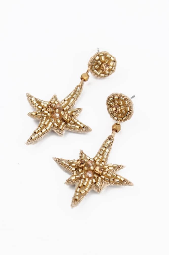 My Doris Mini Gold Star Earrings - McCloys Jewellery