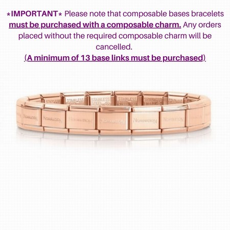 Nomination Rose Gold Base Composable Starter Bracelet - McCloys Jewellery