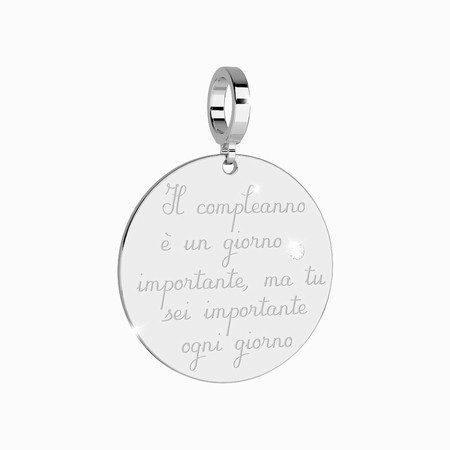 Rebecca Silver Birthday Pendant - McCloys Jewellery